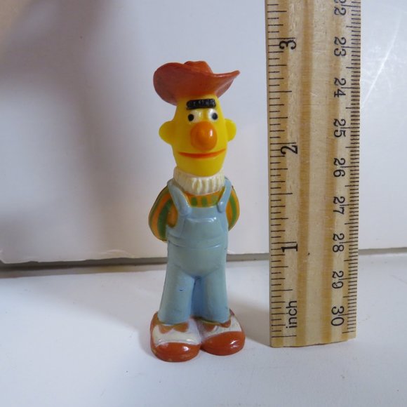 Sesame Street | Toys | Bert With Farmers Hat Blue Overalls Sesame ...